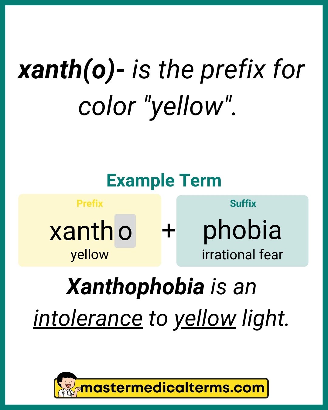 Xanthophobia Definition